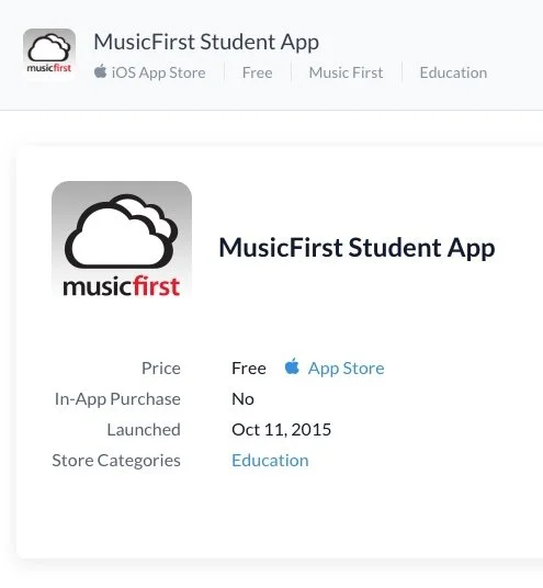Goodbye MusicFirst Student iOS App! — Dr. James Frankel