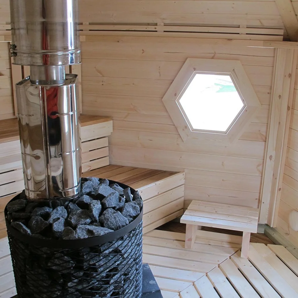 Sauna Hut Details — DNW Structures