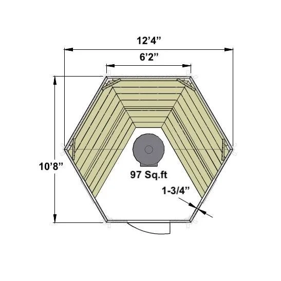 Sauna Hut Details — DNW Structures