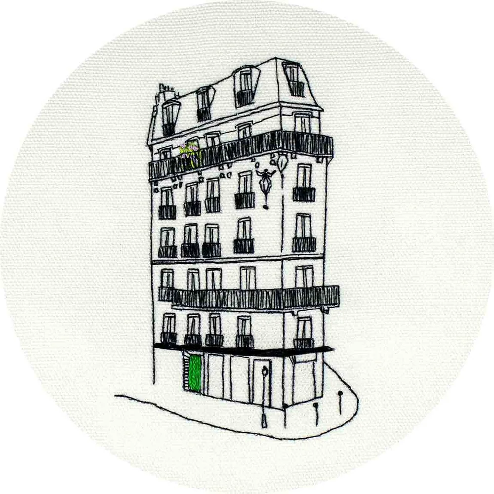 Paris Building Drawing