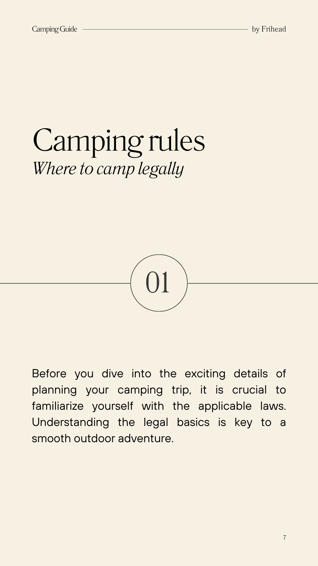 Introduction Guide to Wild Camping — frihead
