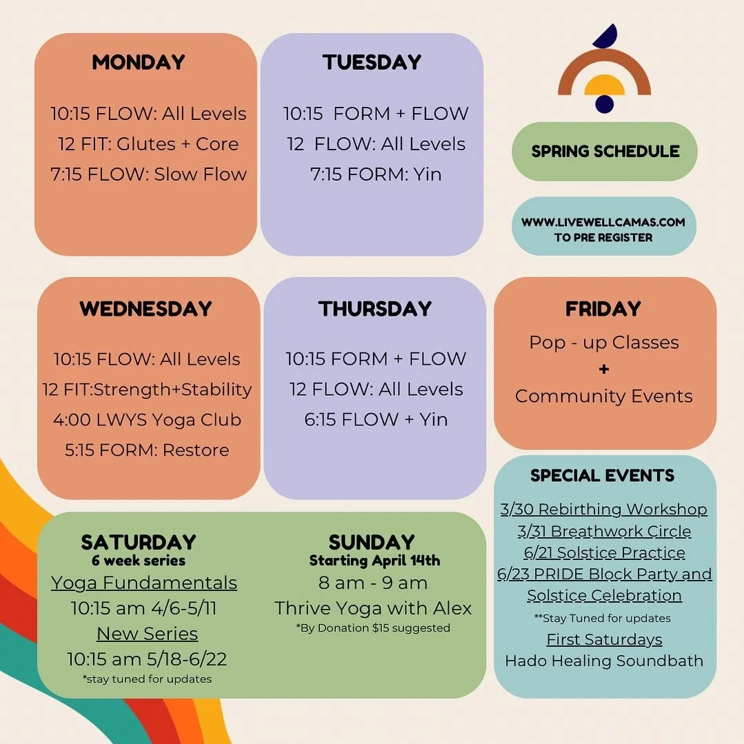 LiveWell Camas | Yoga, Fitness + Community for the whole family
