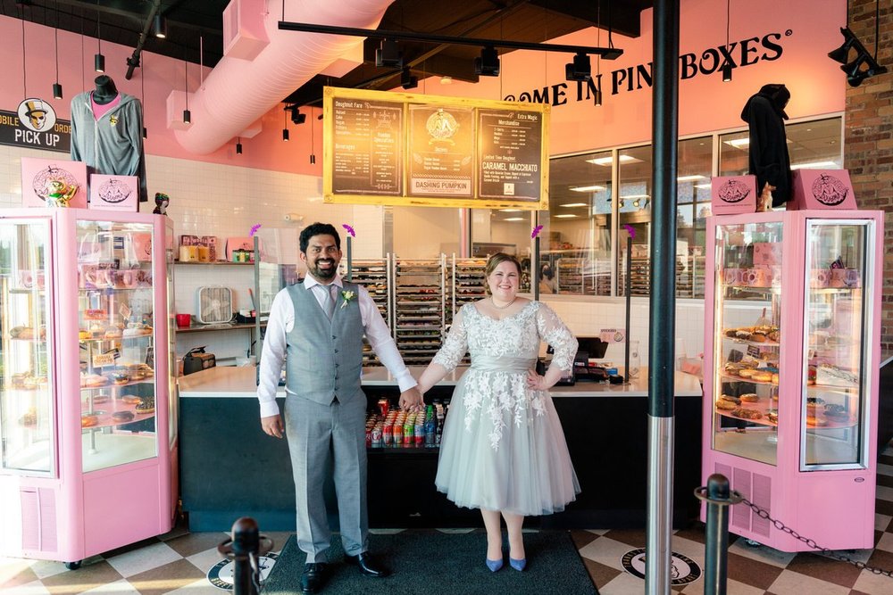 Unique Elopement at Voodoo Doughnuts | Sightglass Photography