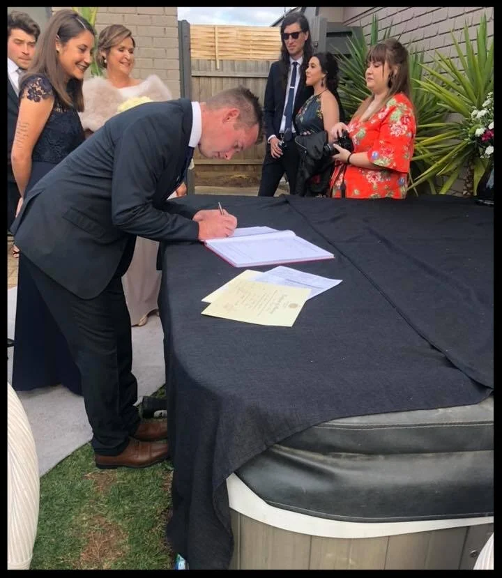 Signing tables are so 2002! — The Funky Celebrant Weddings and Funerals