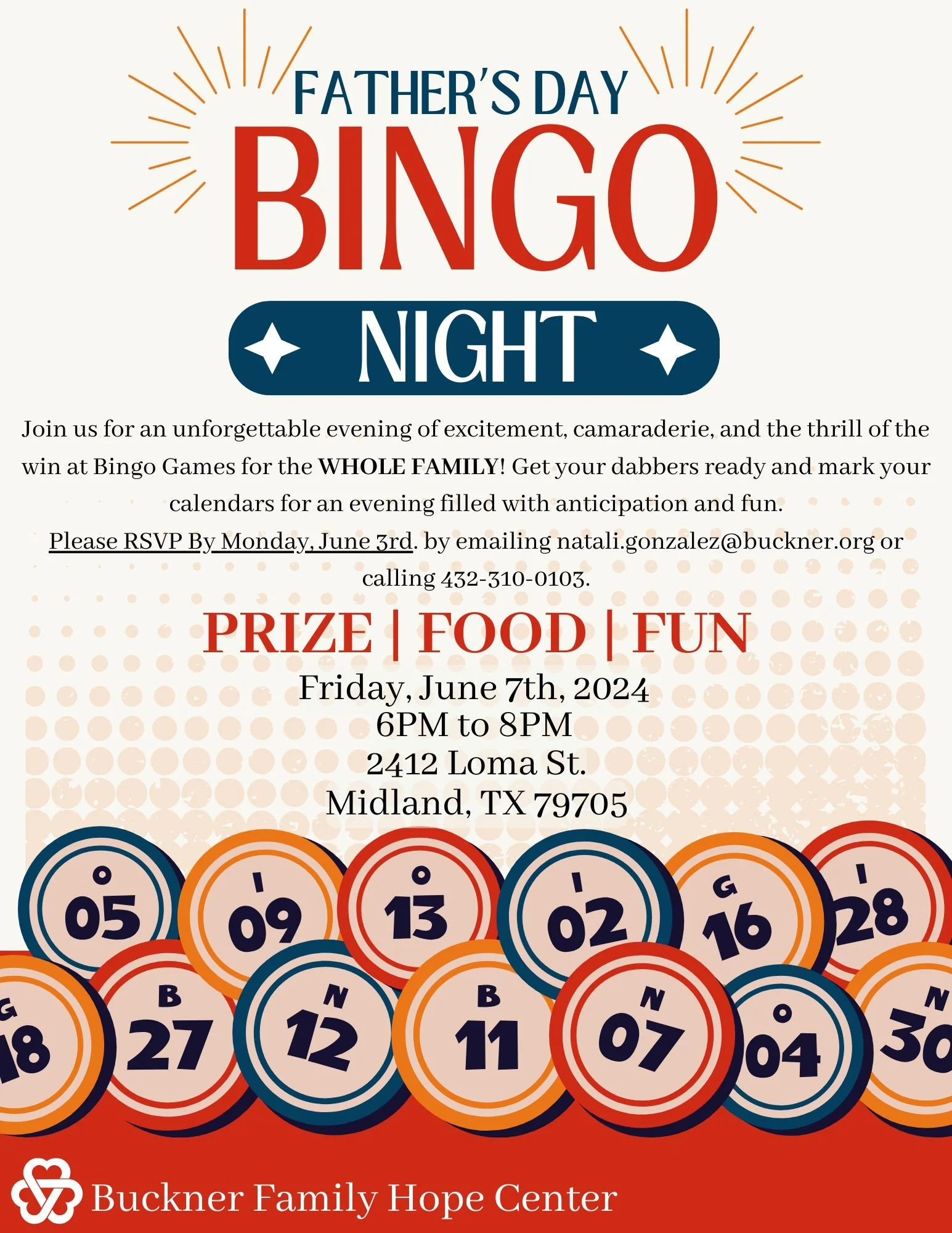 Father's Day Bingo Night — MIDLAND AF