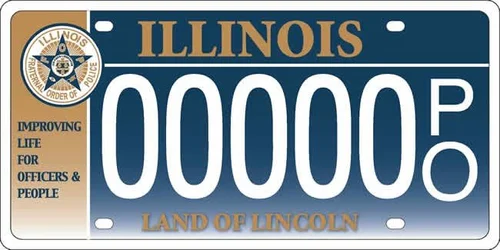 FOP License Plates | Will County Sheriff FOP Lodge #94