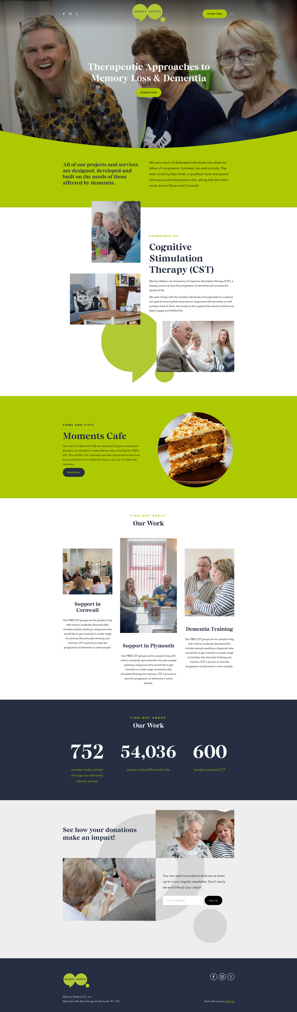 Memory Matters - ALTITUDE - website design | Good Business Fund ...