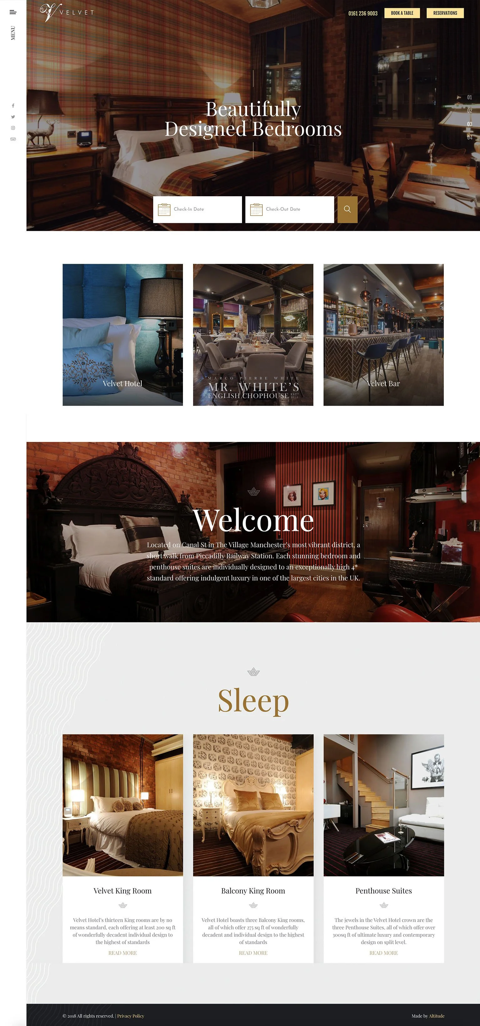 Velvet Hotel | Web Design and Integrated Booking Platform for Luxury ...