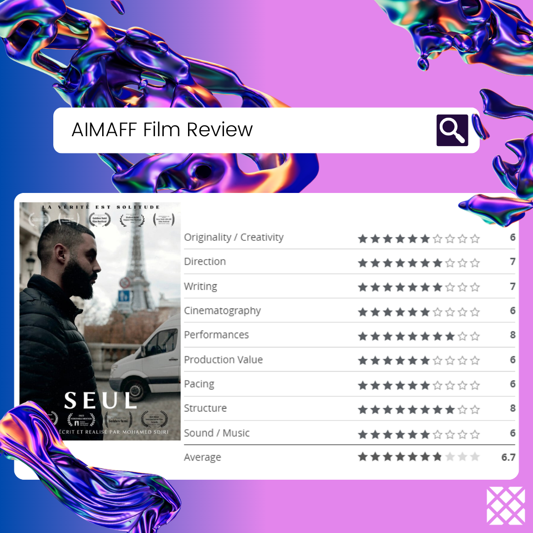 Review for "Seul" by Mohamed Sdiri — ATHENS INTERNATIONAL MONTHLY ART FILM FESTIVAL