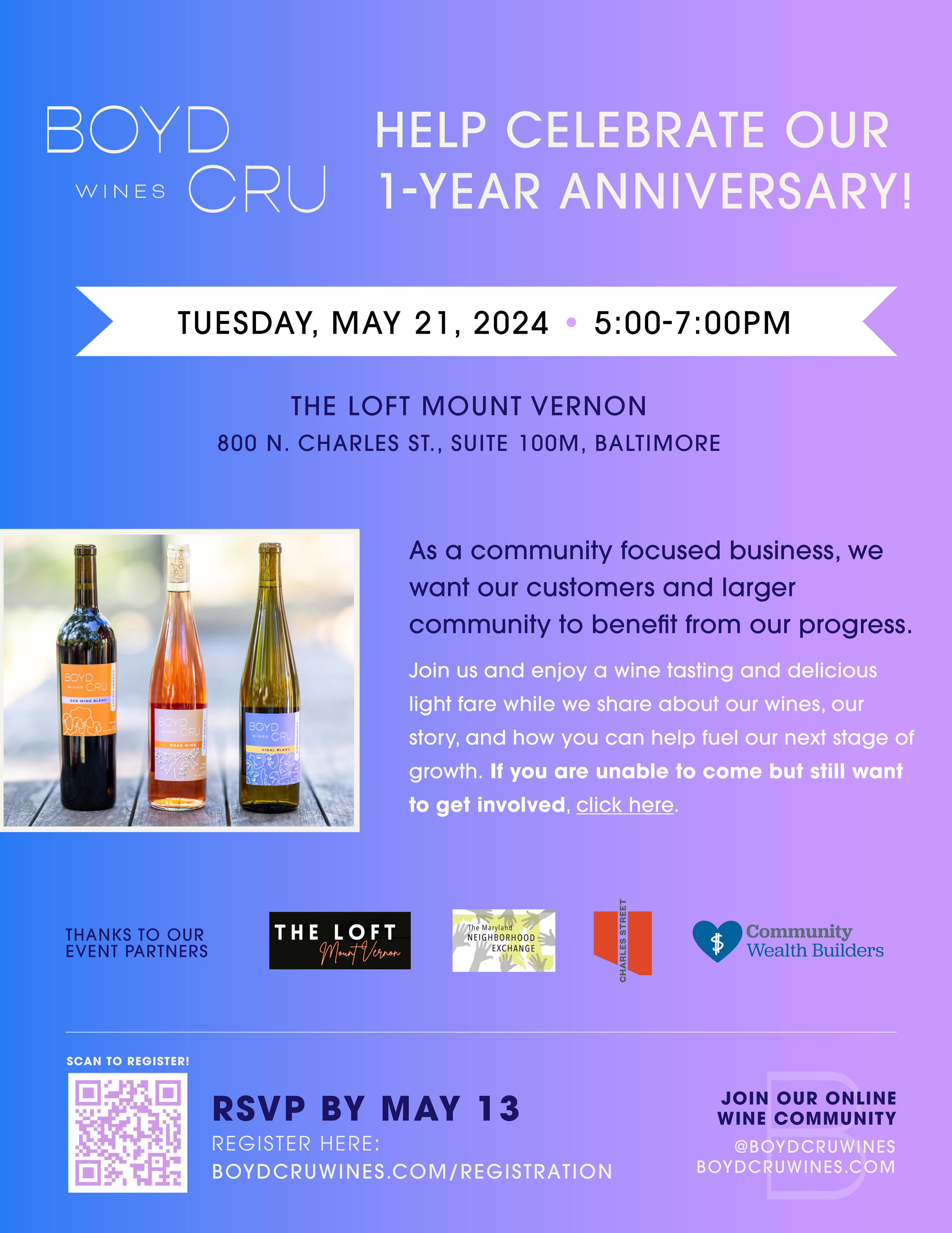 Innovate and Celebrate Registration Form — Boyd Cru Wines