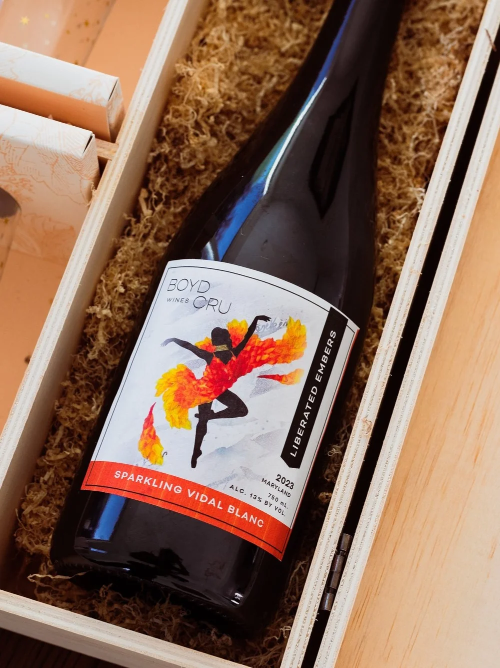 Liberated Embers Sparkling Vidal Blanc — Boyd Cru Wines