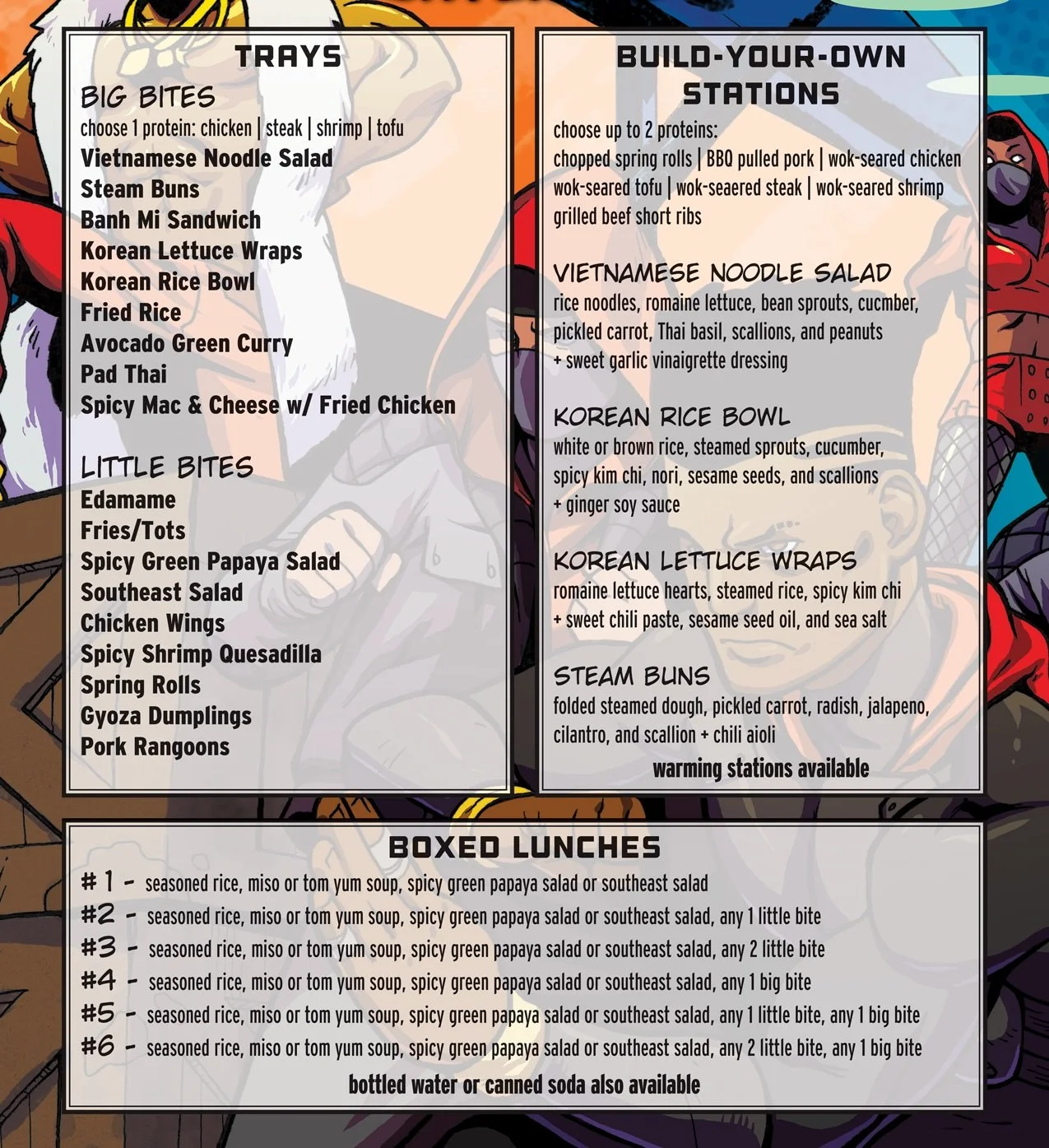 Catering — Ninja City | Urban Asian Cuisine