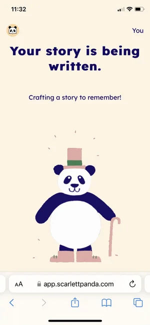 Scarlett Panda | Customized Short Stories App for Children