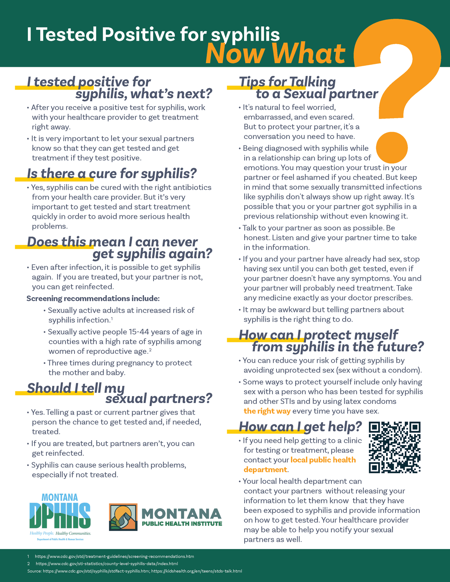 Syphilis Fact Sheets — Montana Public Health Institute