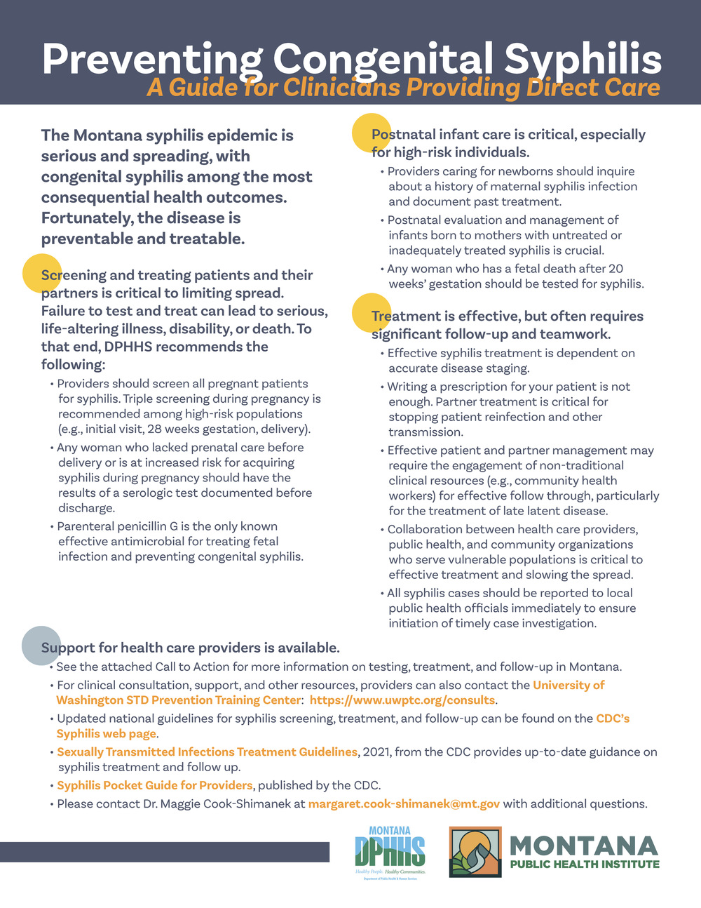 Syphilis Fact Sheets — Montana Public Health Institute