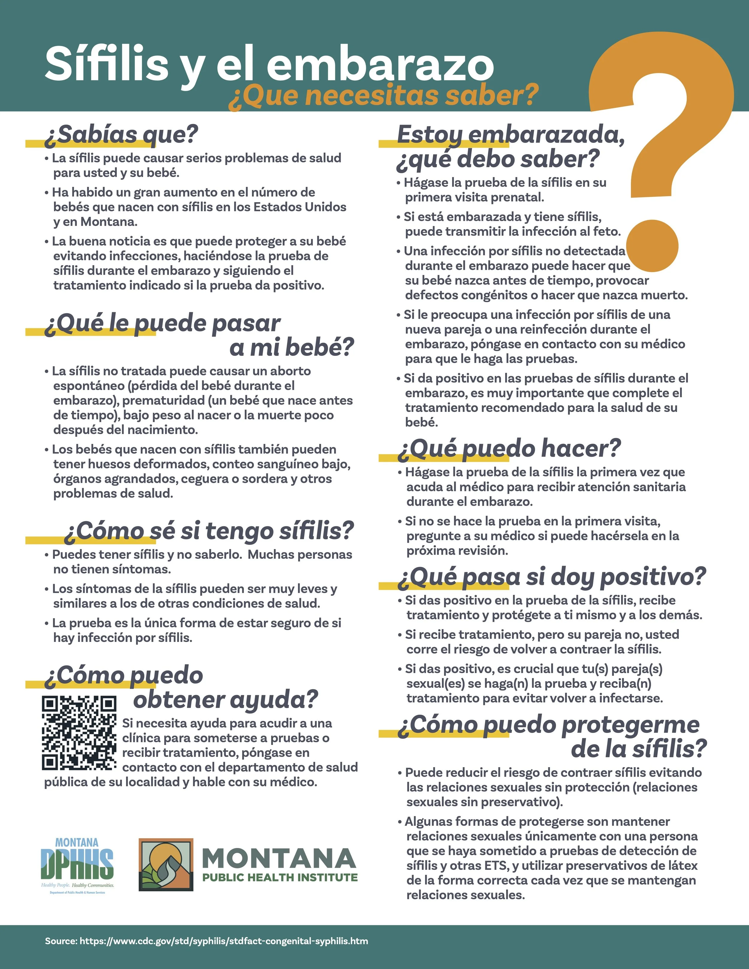 Syphilis Fact Sheets — Montana Public Health Institute