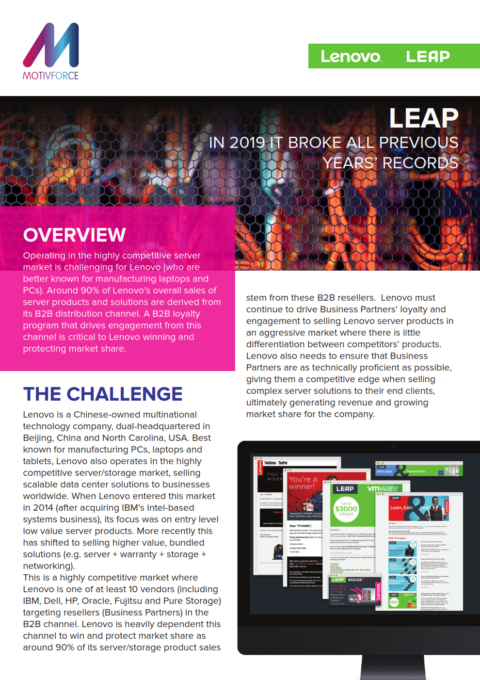 Lenovo’s Multi-Award Winning LEAP Program | Motivforce — B2B Loyalty ...