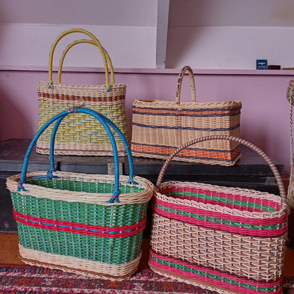 New Zealand made baskets by basket maker Tanya Doty