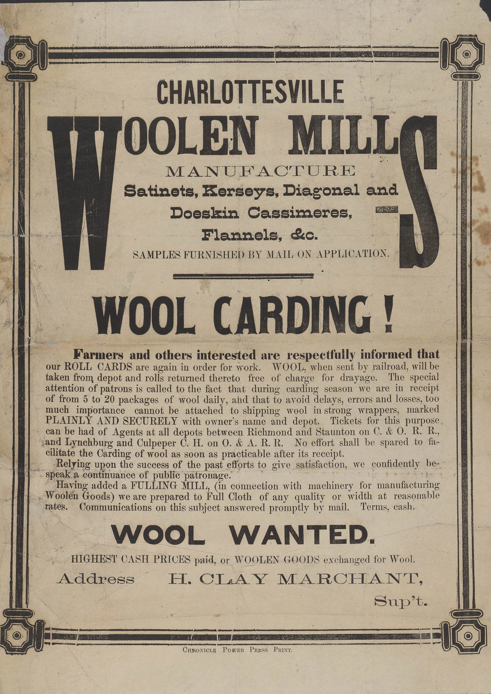 History — The Wool Factory