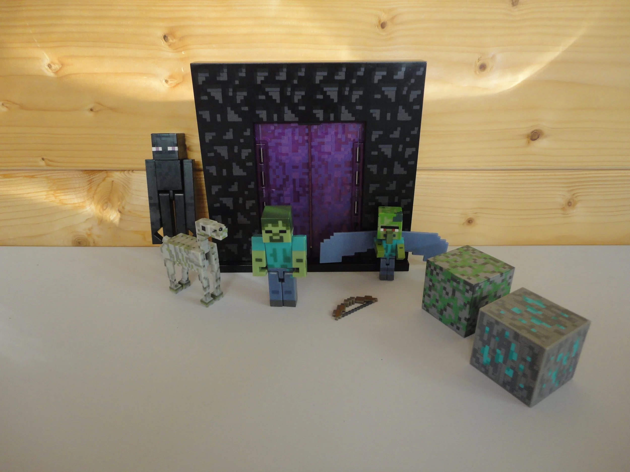 Minecraft Nether Portal Figure Set — Toyboxuk - Pre-loved toys