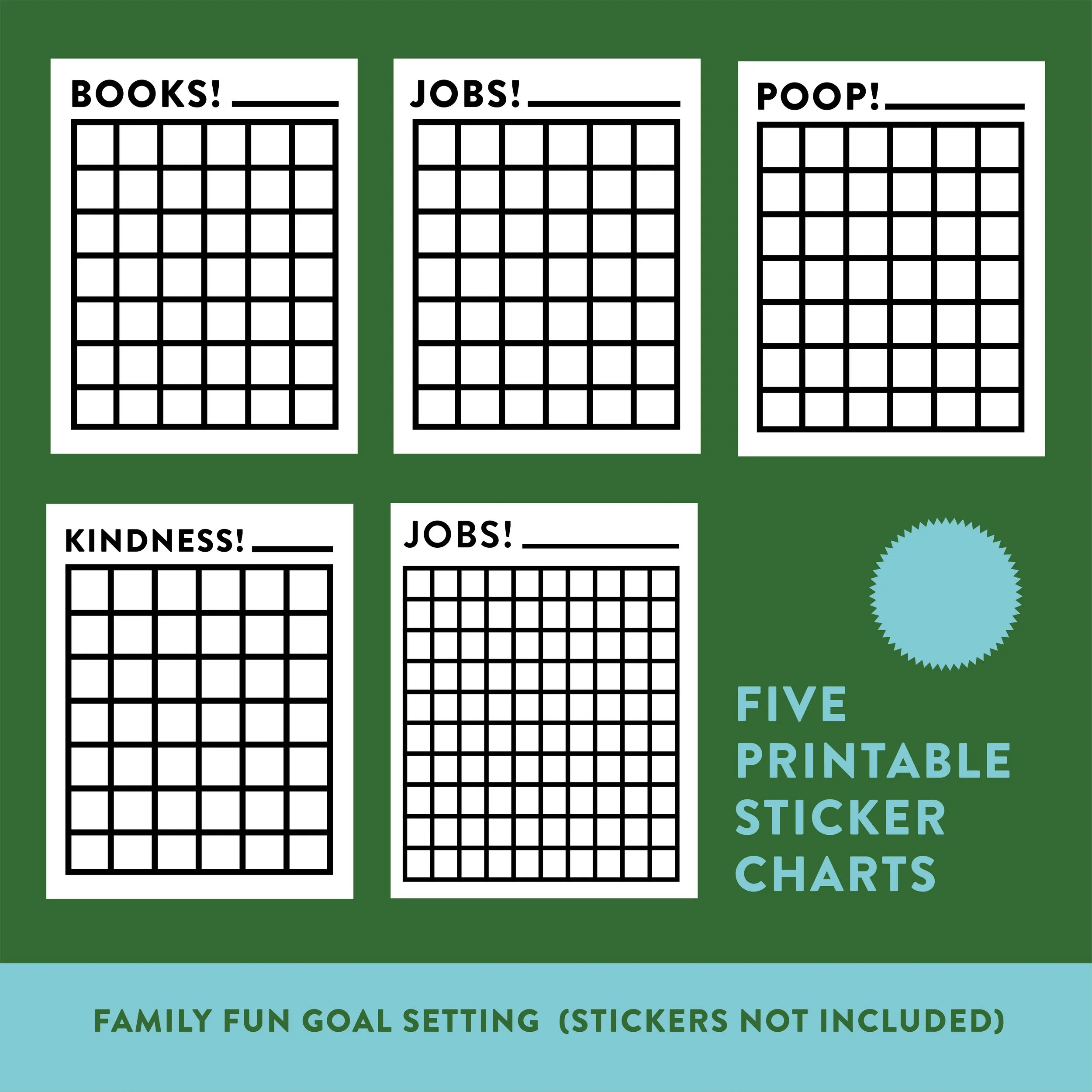 Good Job Sticker Chart