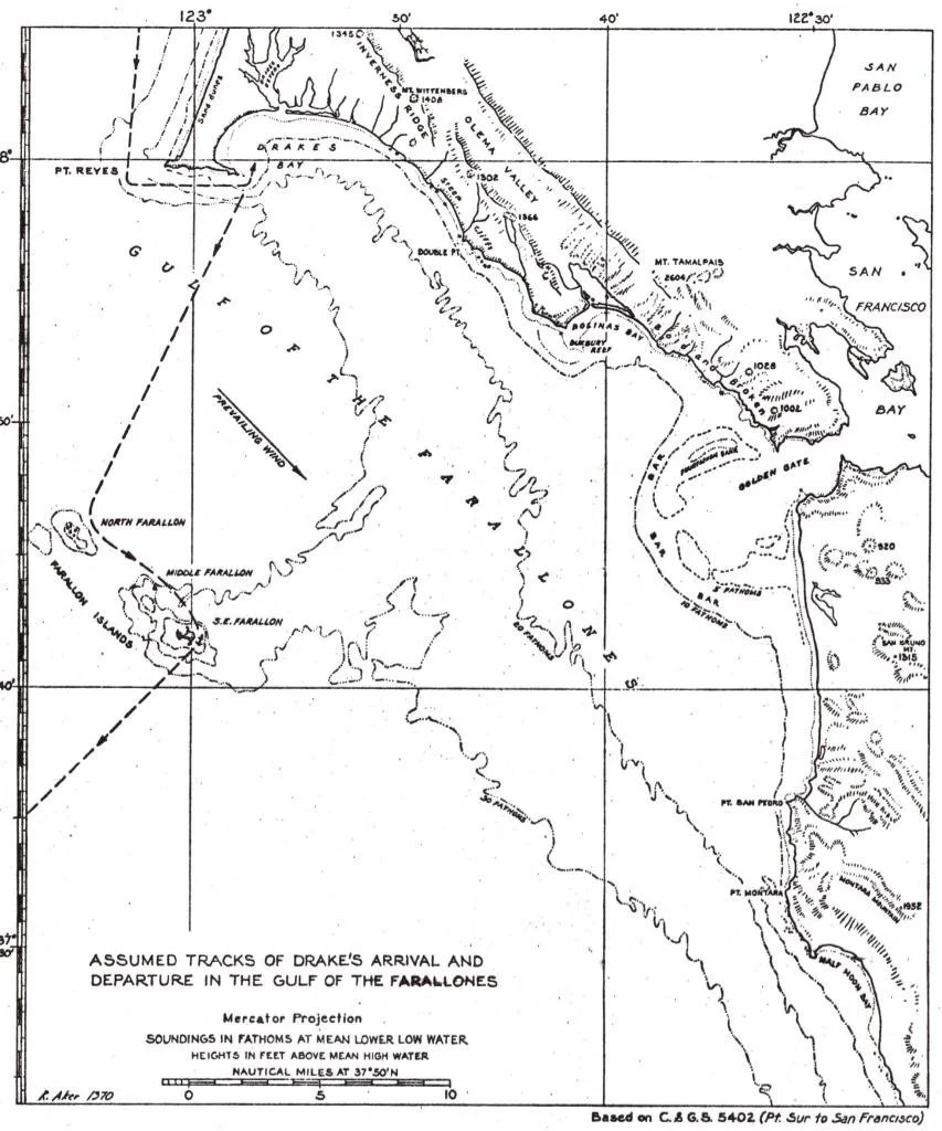 Drake's 1579 California landing — Drake Navigators Guild (DNG)