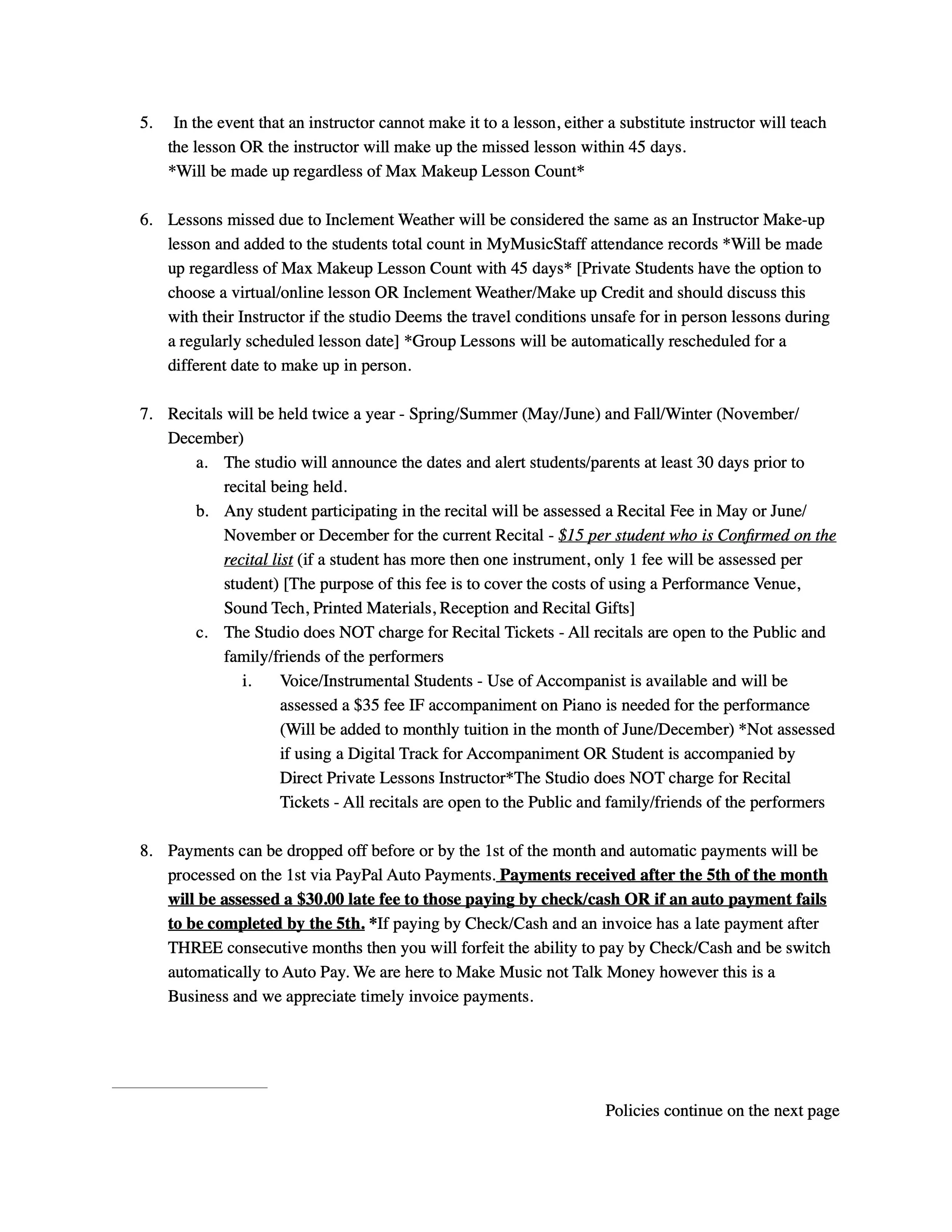 Studio Policies & Forms — Dynamic Music Studio - Private & Group Music ...