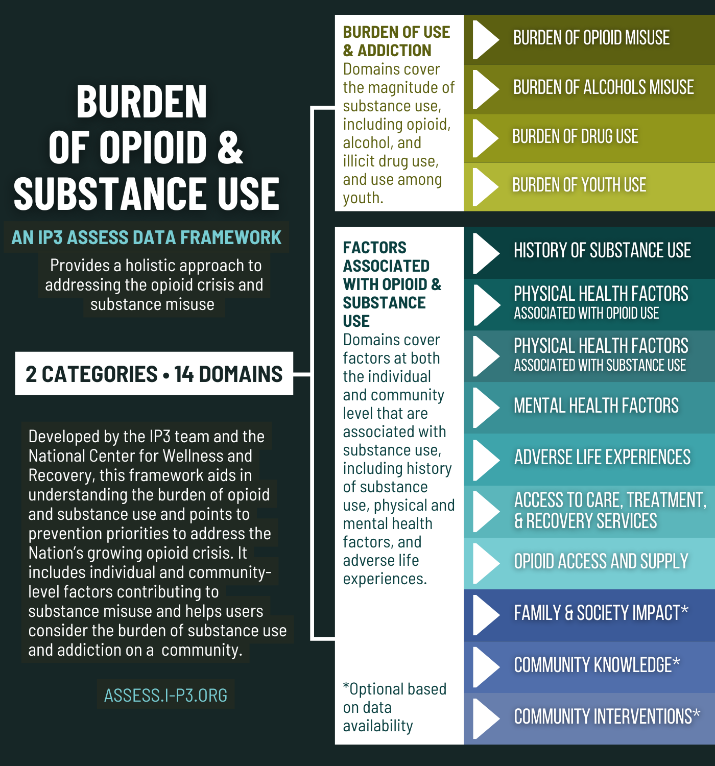 Opioid & Substance Use Framework — IP3 ASSESS