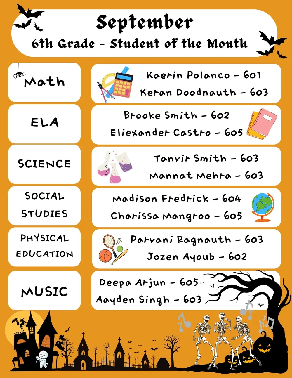 Student of the Month — Hawtree Creek