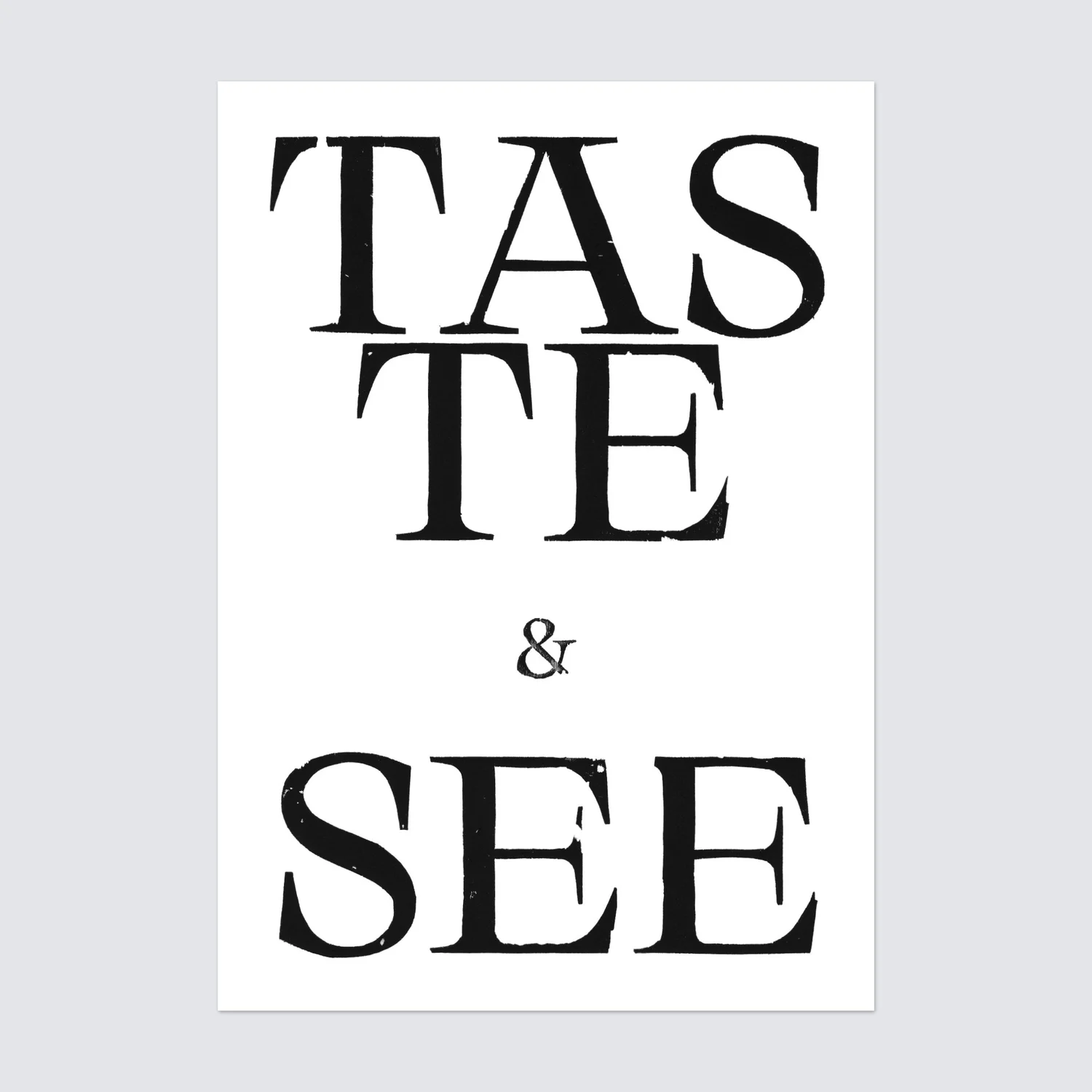 FOREFORM — Bible Inspired Typographic Art Prints