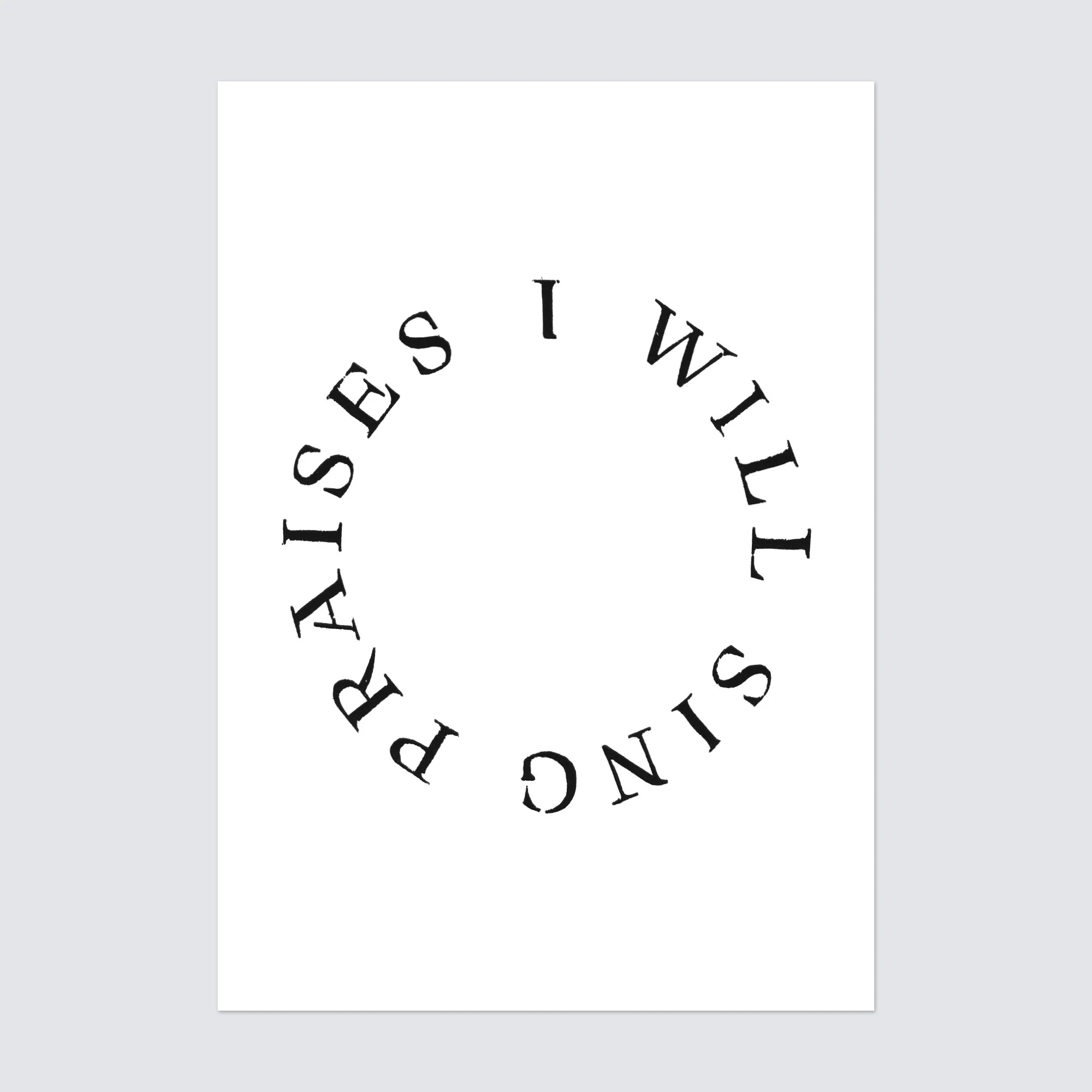 FOREFORM — Bible Inspired Typographic Art Prints