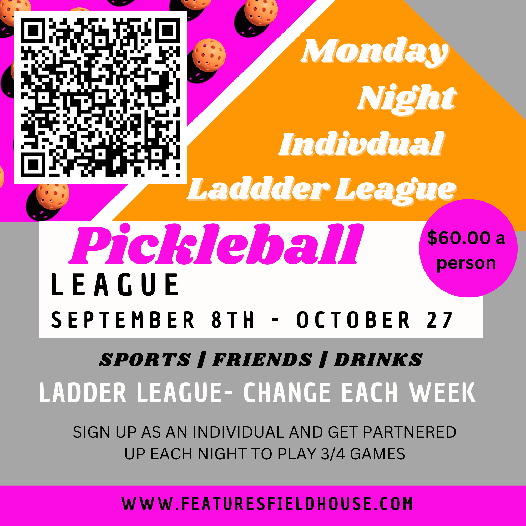 Adult Sports — Features Fieldhouse