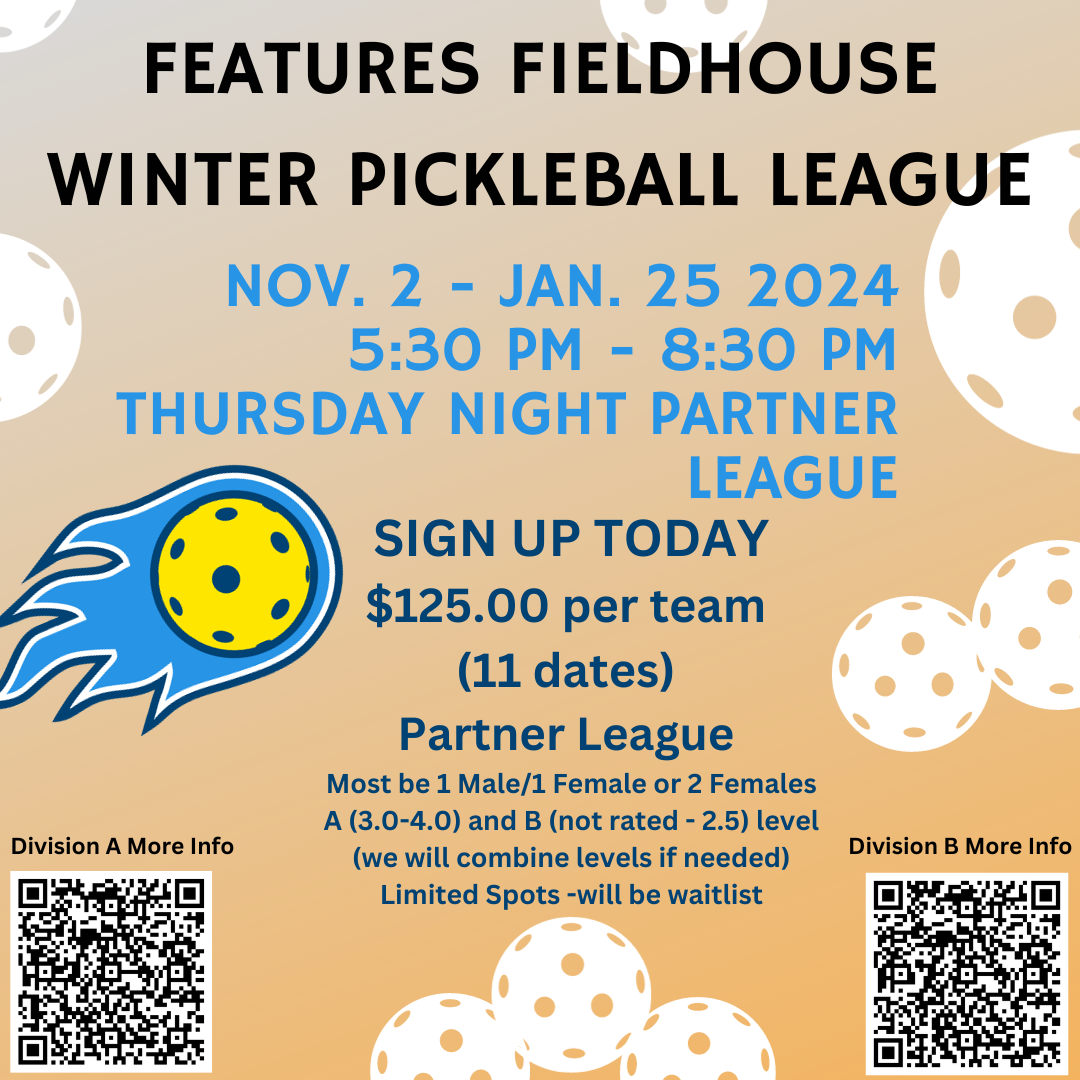 Adult Events / Fundraisers — Features Fieldhouse