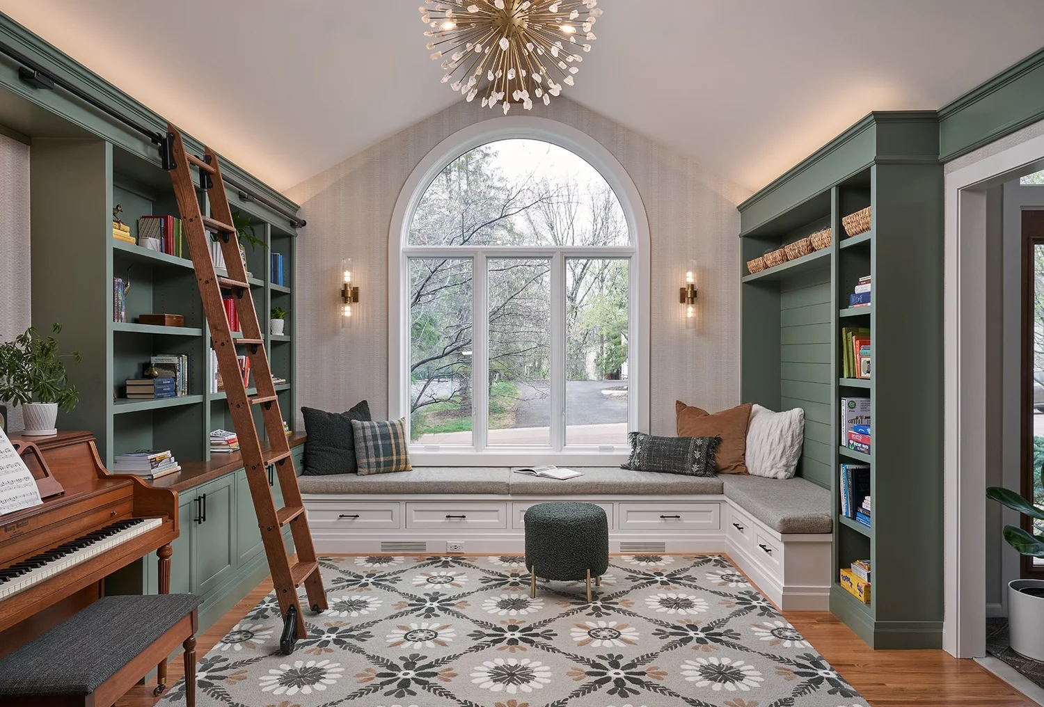 Traditional Library & Music Room | Transform Your Space – Get Started ...