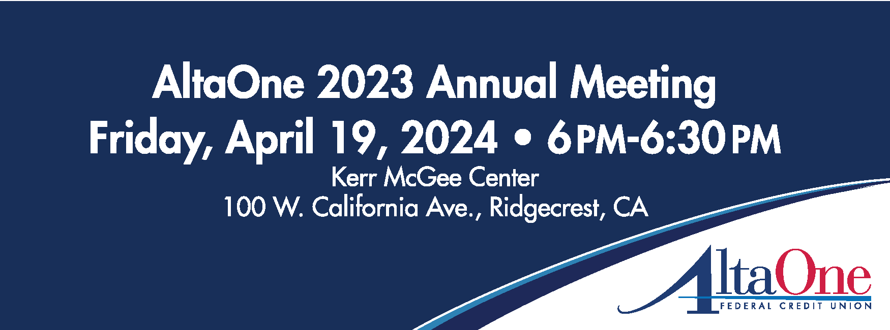 AltaOne 2023 Annual Meeting | AltaOne FCU