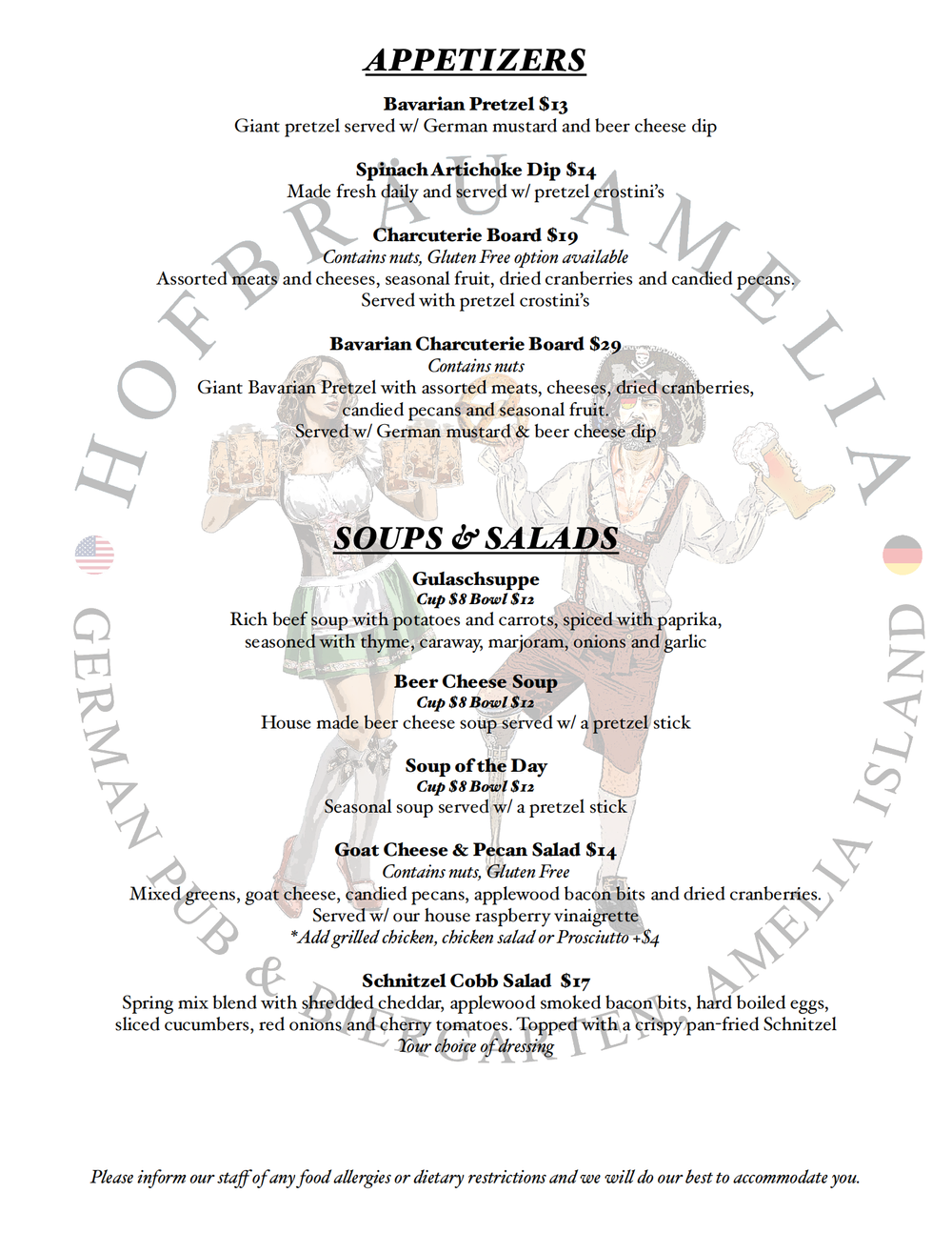 Only German Restaurant Fernandina Beach FL — Hofbrau Amelia