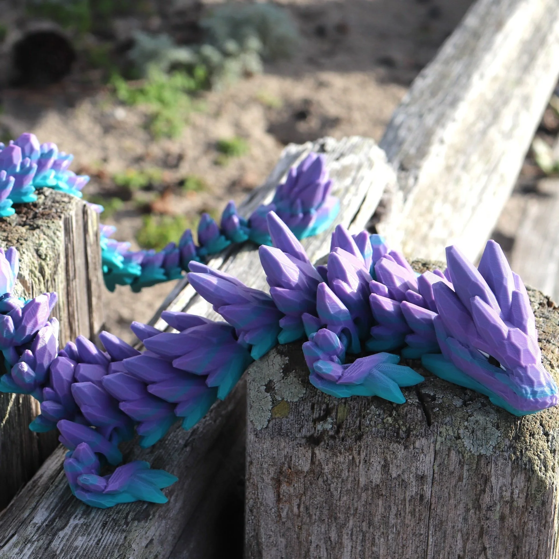 Large 3D Printed Articulated Gem Dragon Toy — Pigeon Print Shop