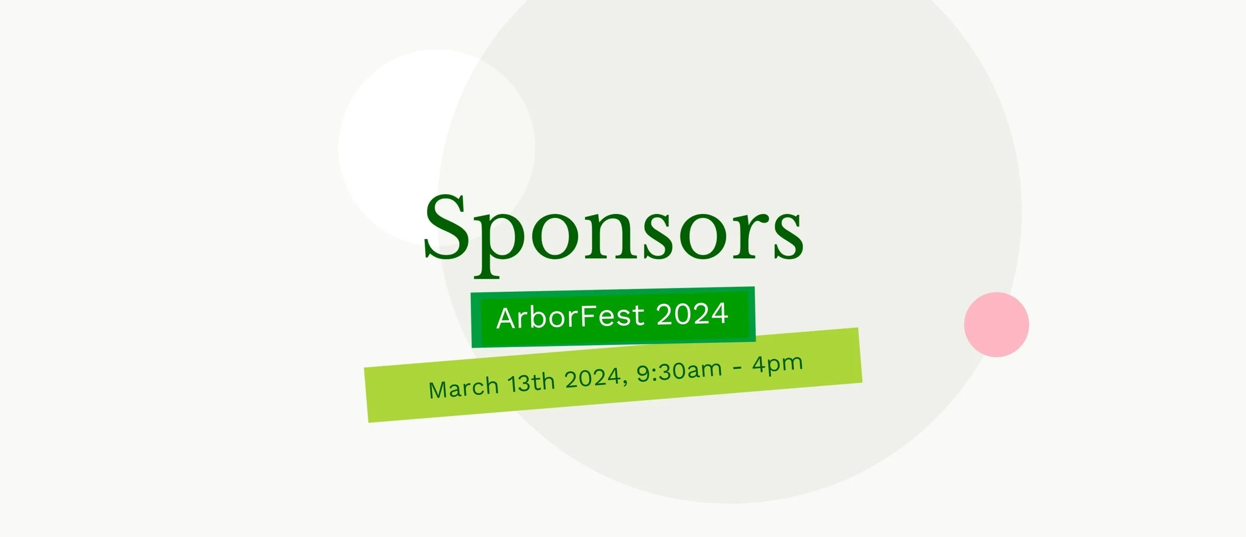 Sponsors — ArborFest 2024