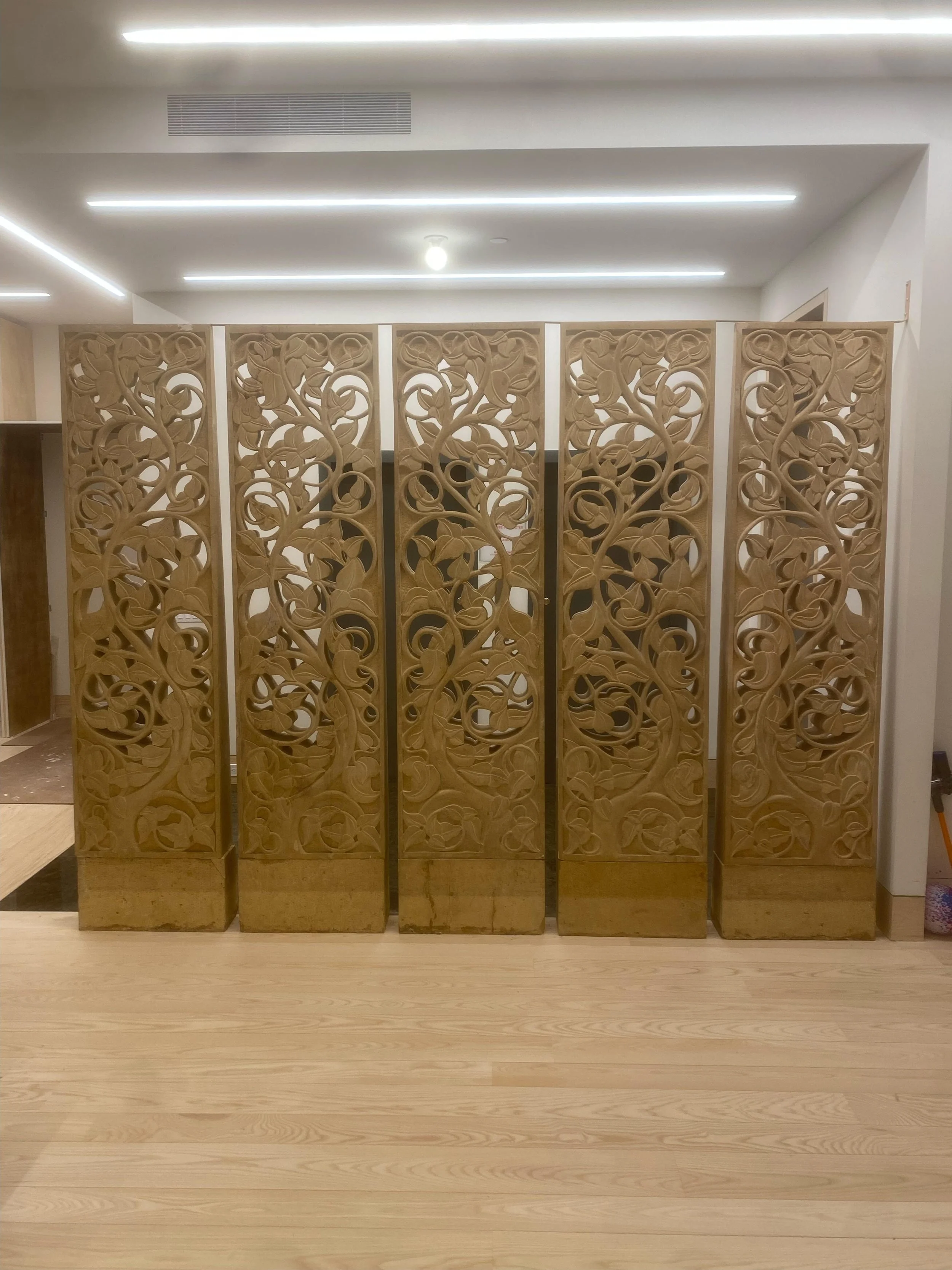 Sandstone Jali Screens — Rafael Haroch Studio