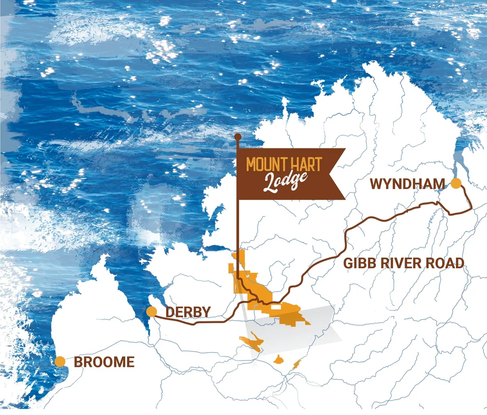 Directions to Mount Hart | Gibb River Road to Mount Hart Map ...