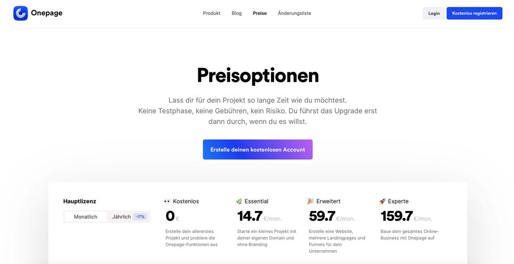 Was ist Onepage.io? — CREATORWAY