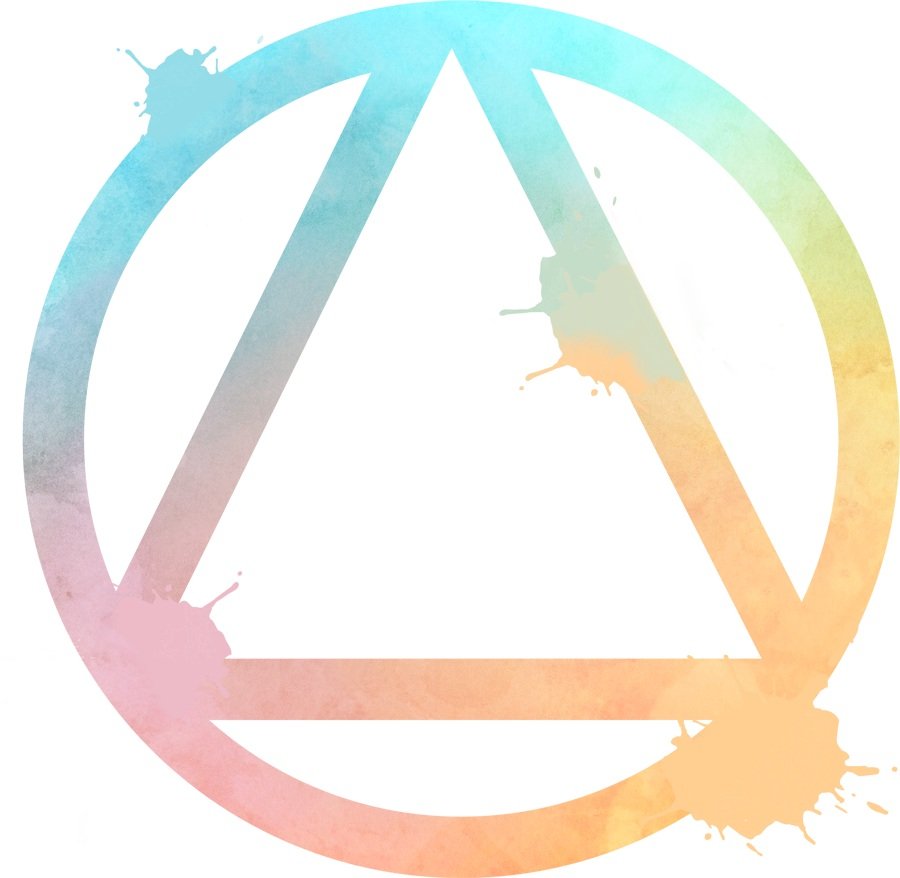 Aa Logo Circle And Triangle