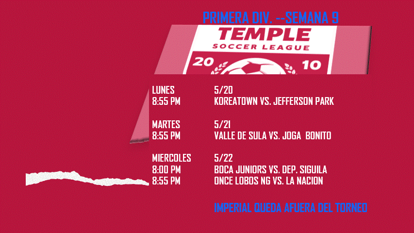 Services 1 — TEMPLE SOCCER LEAGUE