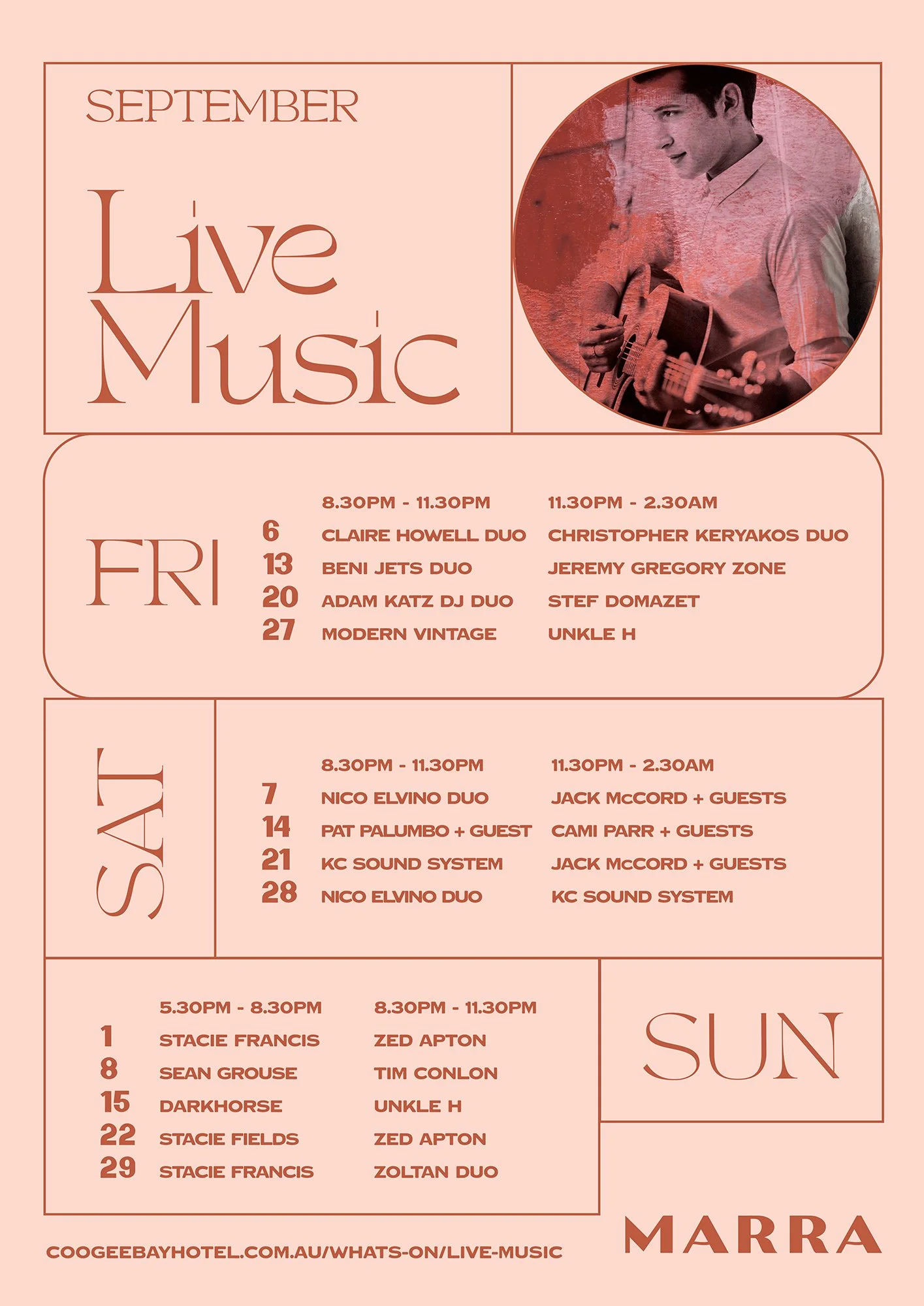 LIVE MUSIC — Coogee Bay Hotel