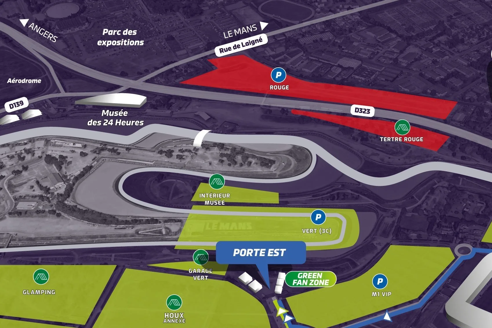 Le Mans & Le Mans Classic 2026 | Parking map — Official Le Mans 2025 ...