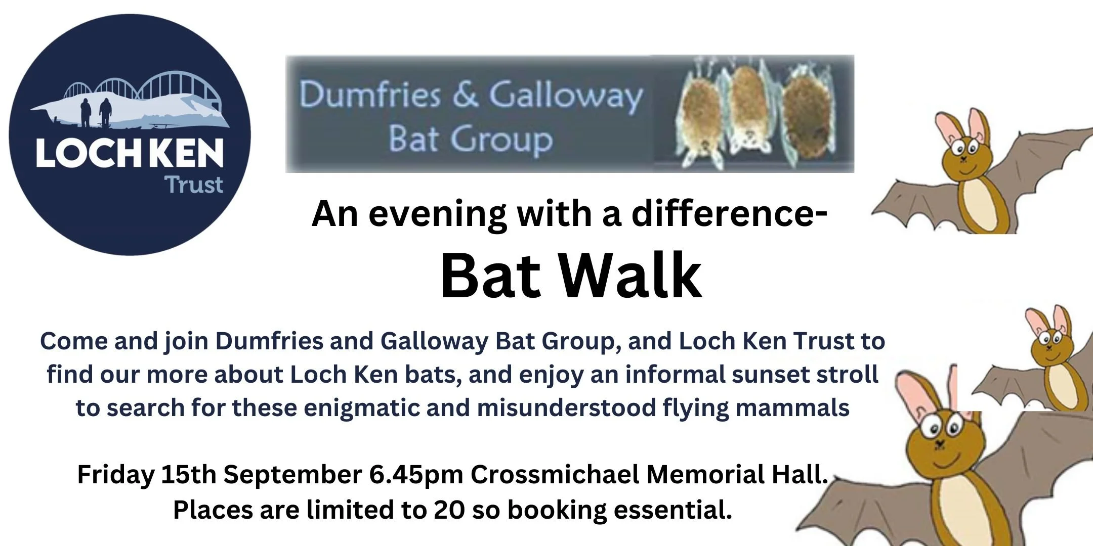 Glenkens Hub - Bat Walk- an evening with a difference!