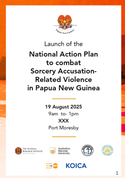 Launching PNG’s National Action Plan and key resources to end sorcery ...