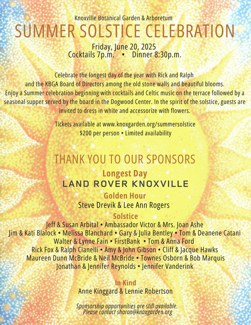 Summer Solstice — Knoxville Botanical Garden and Arboretum