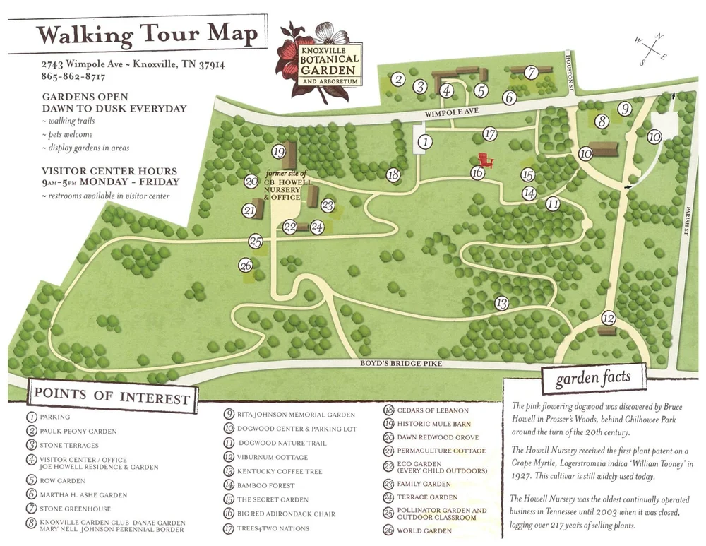 Garden Map — Knoxville Botanical Garden and Arboretum