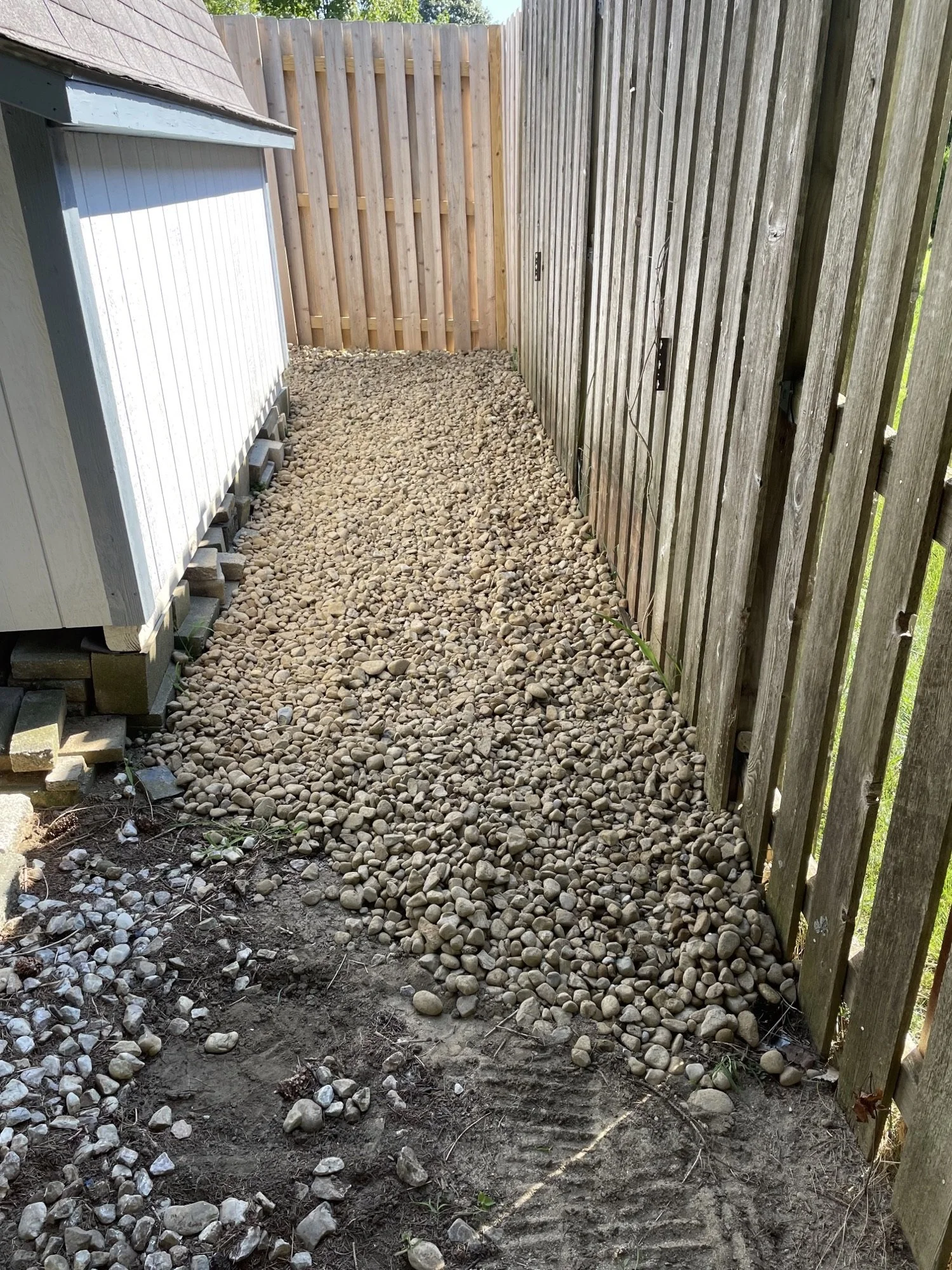 River Rock Installation — Wernert Lawn Care, LLC